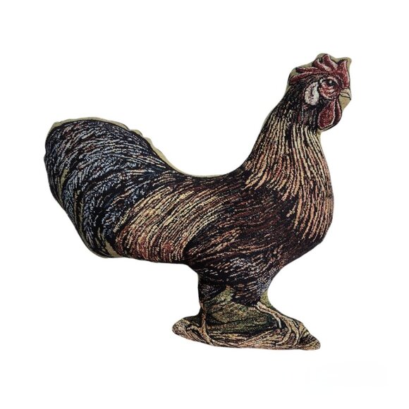 Accents | Rooster Chicken Tapestry Pillow Decorative Plush Country ...
